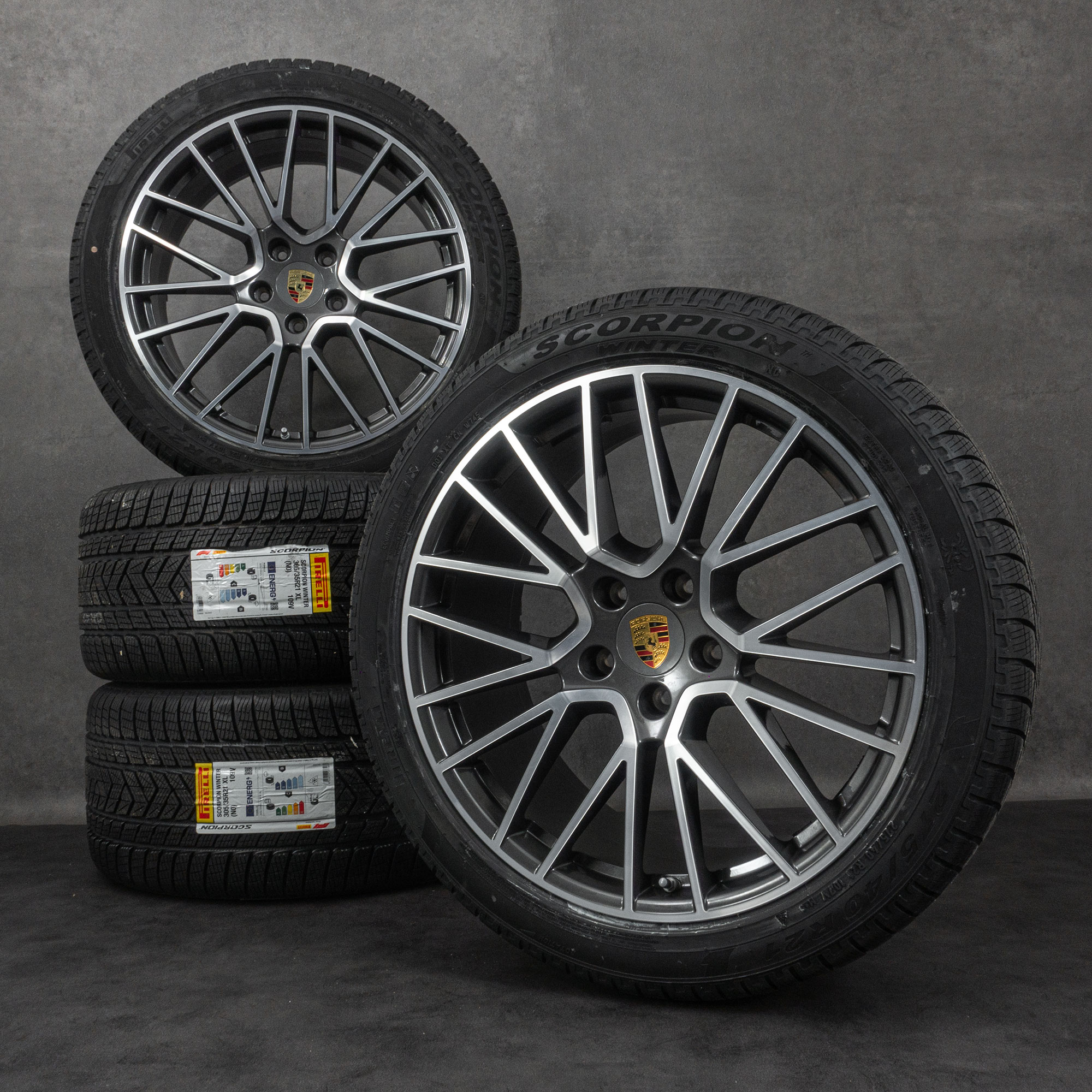 Original Porsche 21 inch Cayenne 9Y0 RS Spyder winter wheels winter tires NEW