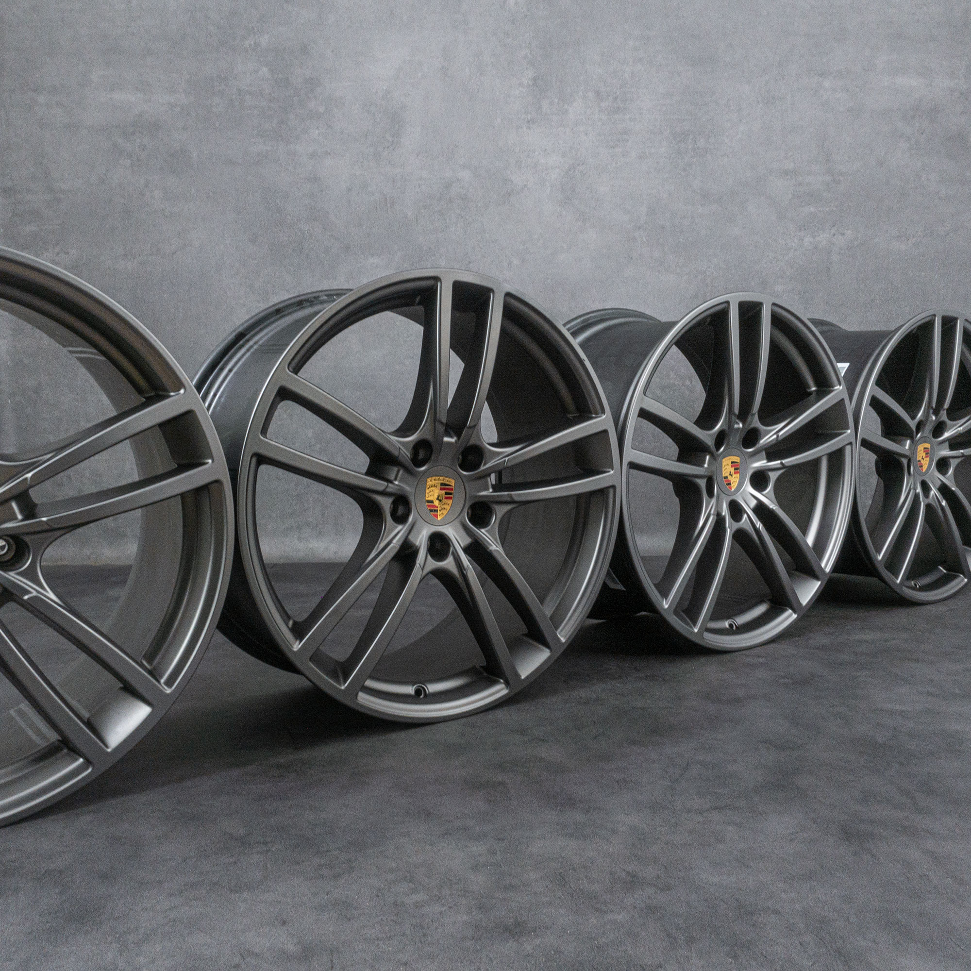 Original Porsche Cayenne rims 21 inch 9Y0 9Y0601025AE 9Y0601025AD platinum