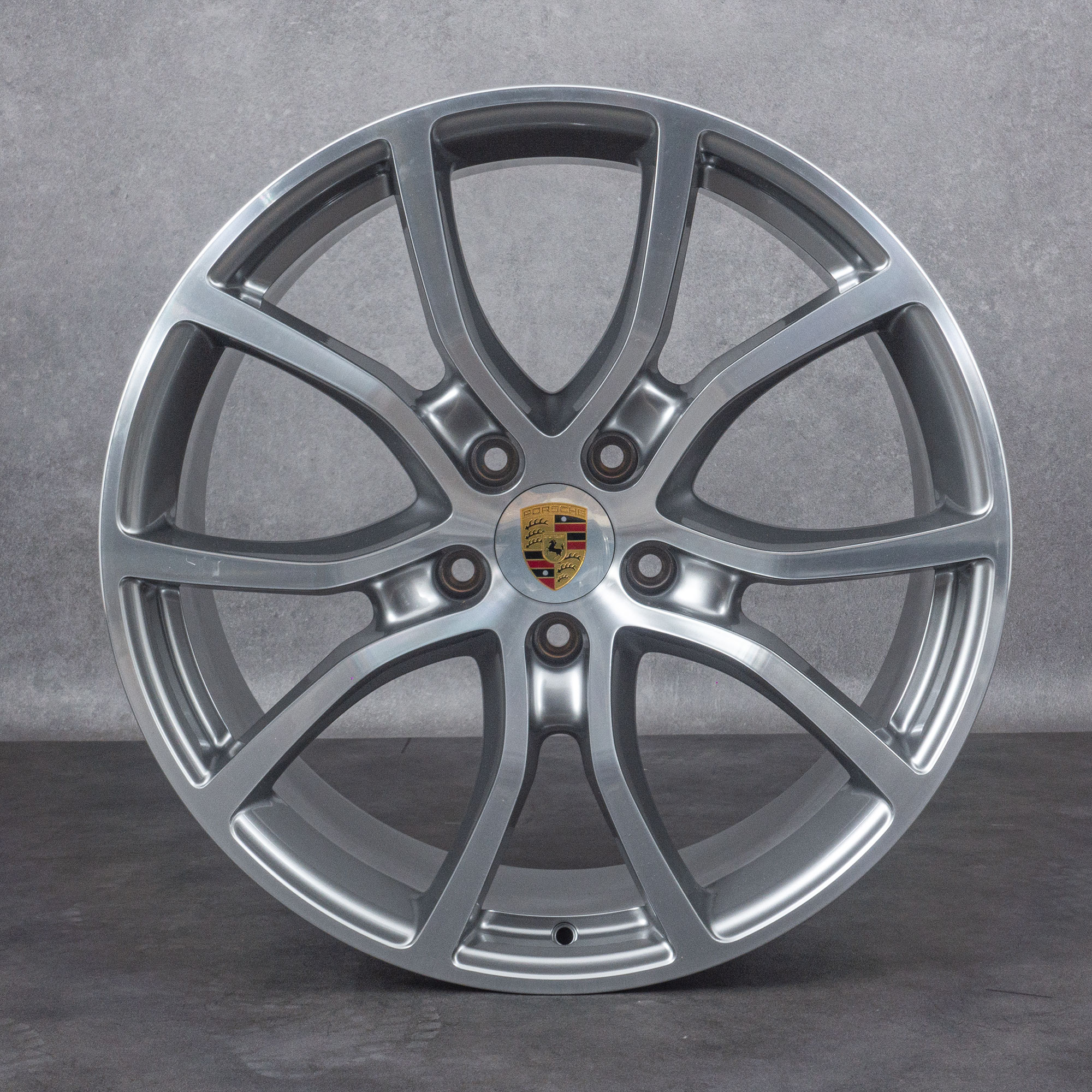 1x original Porsche 21 inch Cayenne 9Y0 rim aluminum rim 9Y0601025BH 9.5J ET46