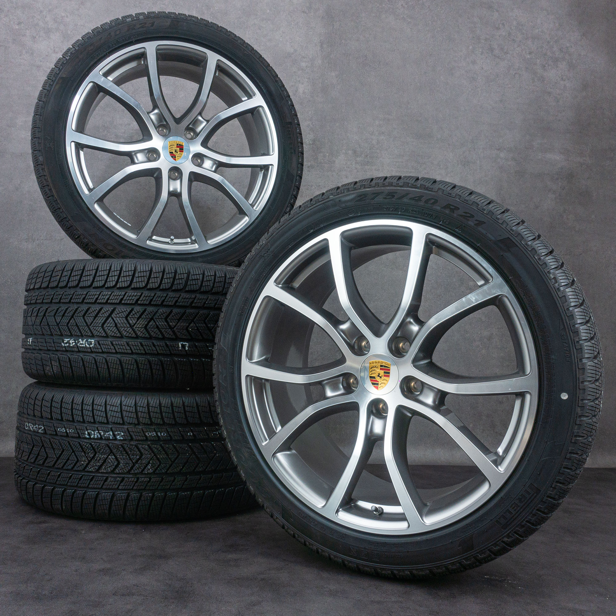 Original Porsche Cayenne rims 21 inch 9Y0044615J winter wheels winter tires NEW