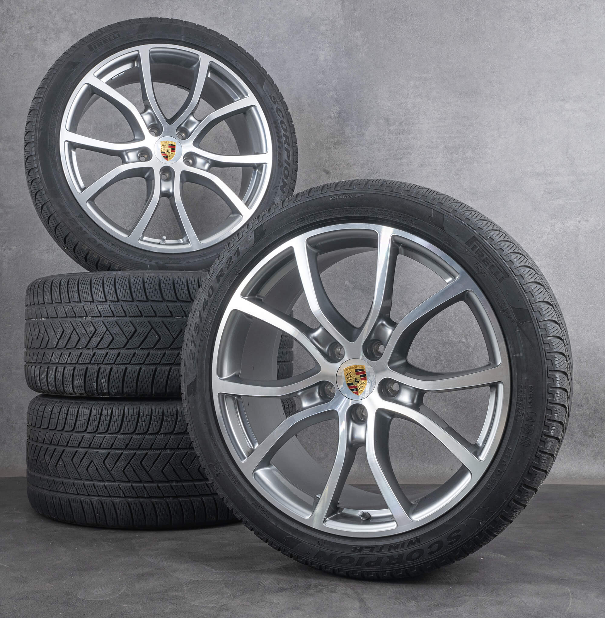 Original Porsche Cayenne Felgen 21 Zoll 9Y0 9Y0601025BJ Winterräder Winterreifen